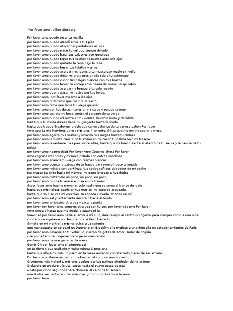 Ginsberg - Please Master | PDF | Allen Ginsberg