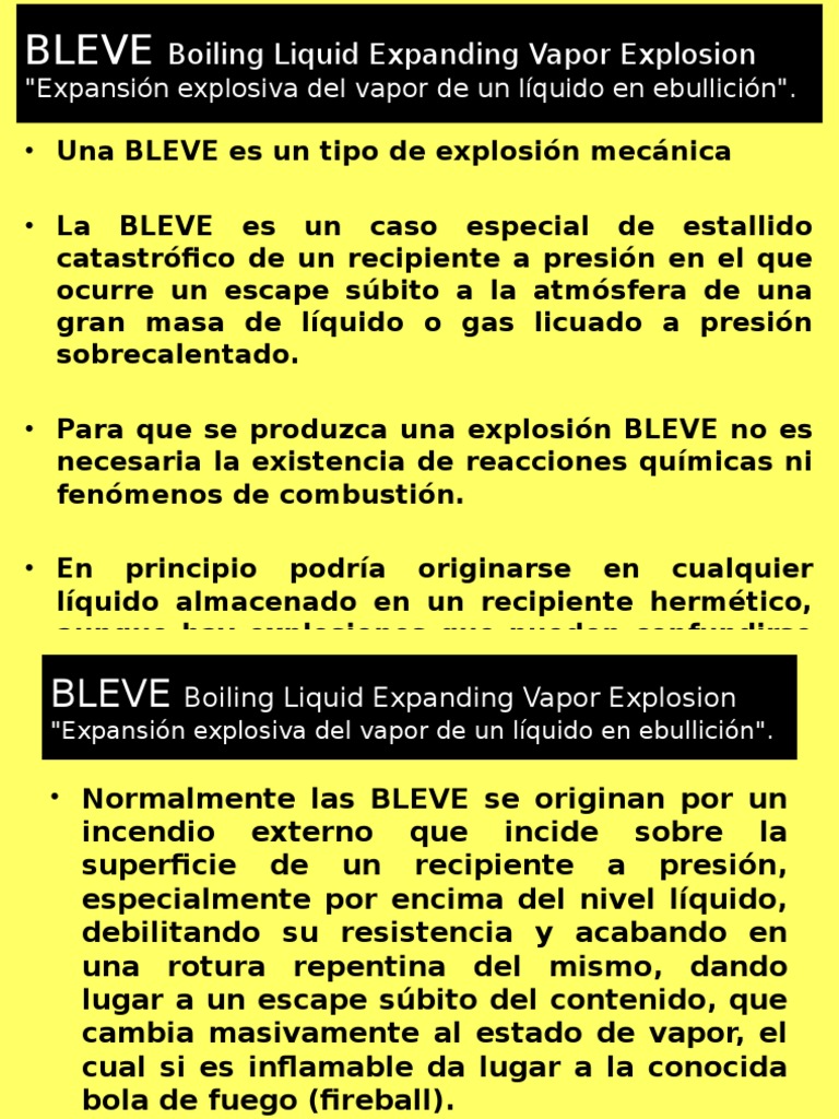 Ejemplo Bleve | PDF | Líquidos | Humedad
