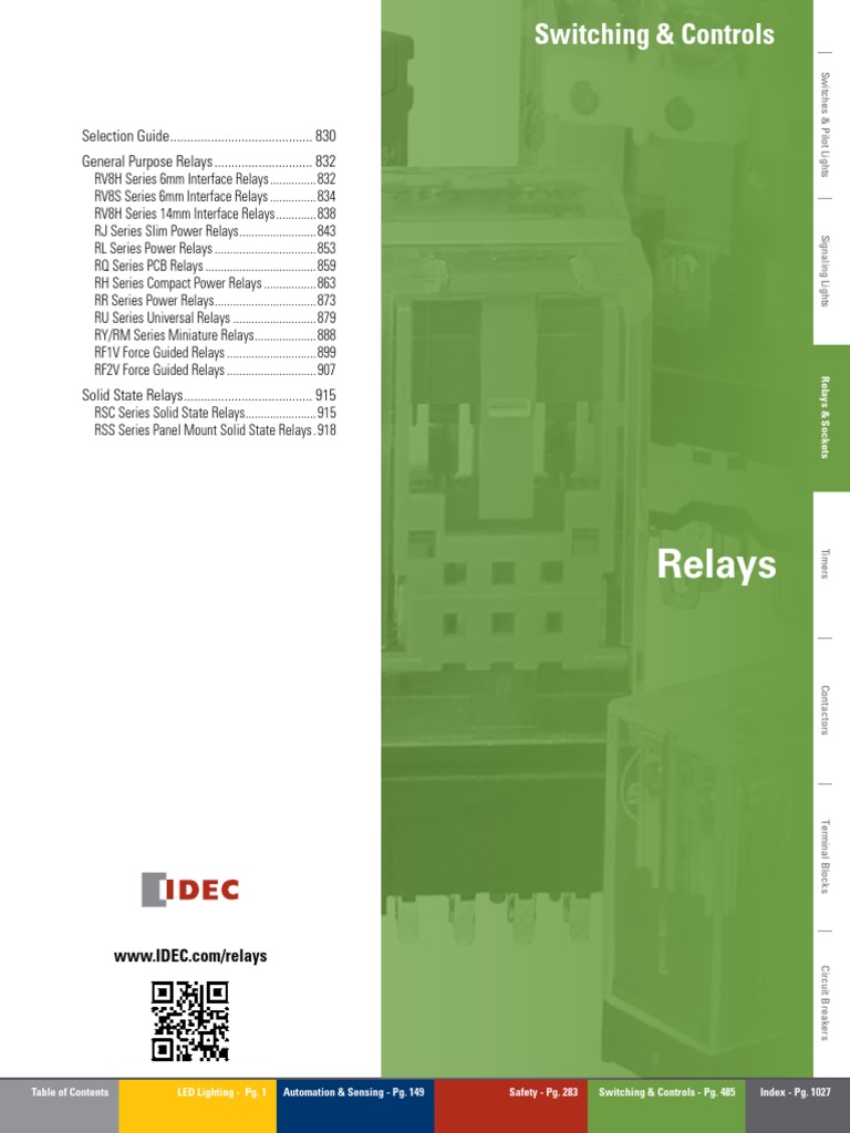 IDEC Relays | PDF | Relay | Switch