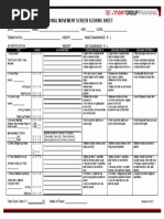 FMS Scoring Criteria, Score Sheet & Verbal Instructions | Anatomical ...