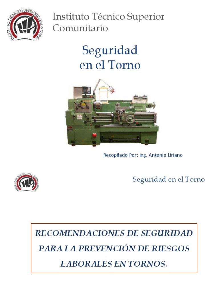 Tema 2 Seguridad en El Torno. | PDF | Industrias | Herramientas