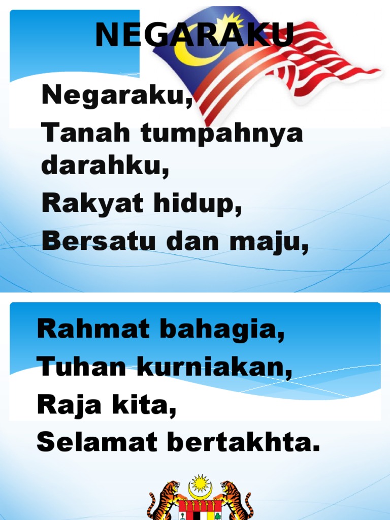 Lirik Lagu Negaraku Etc | PDF