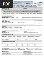 HDFC Bank Resident Account To NRO Account Conversion Form | PDF ...