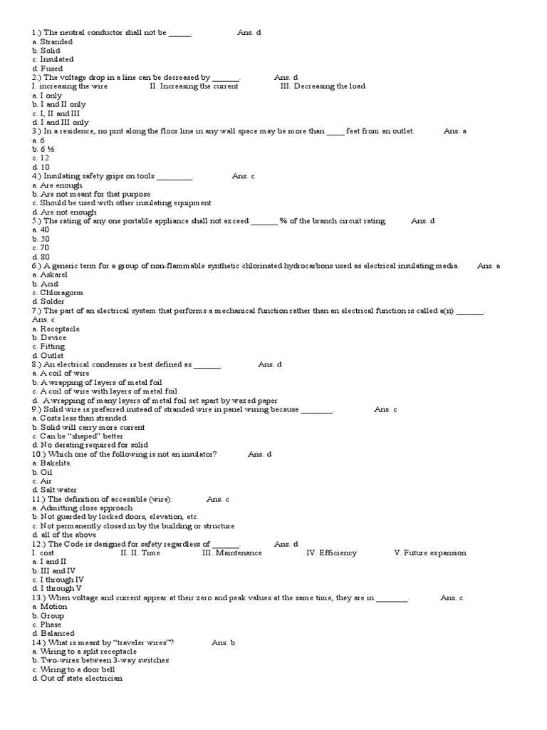 Understanding Electrical Principles: An Analysis of Common Code ...