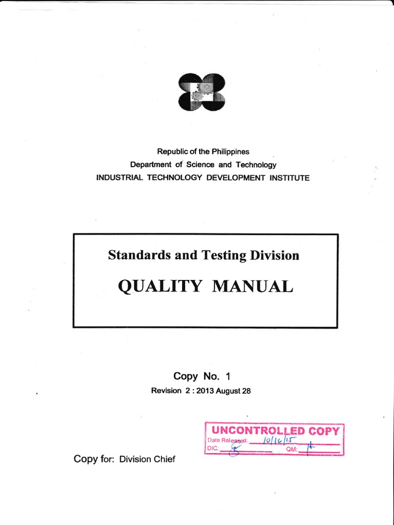 Philippines Lab Quality Manual Guide | PDF | Laboratories | Audit