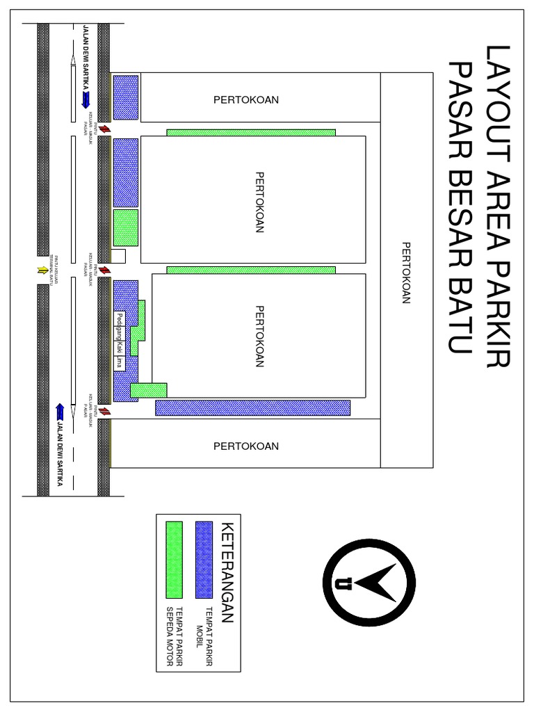 A3-Layout Parkir Pasar | PDF