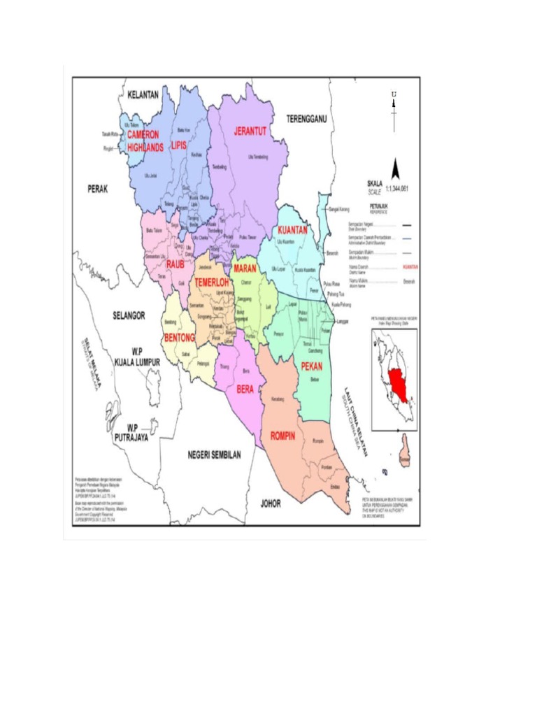Peta Negeri Pahang | PDF