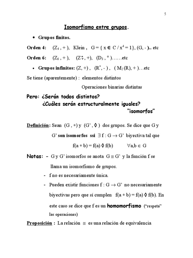 Isomorfismo y Grupos Algebraicos | PDF | Grupo (Matemáticas) | Teoría de la categoría