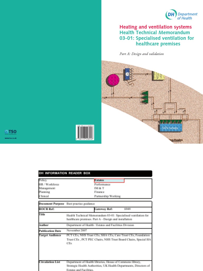 Heating and Ventilation Systems - HTM 03-01 | PDF | Ventilation ...
