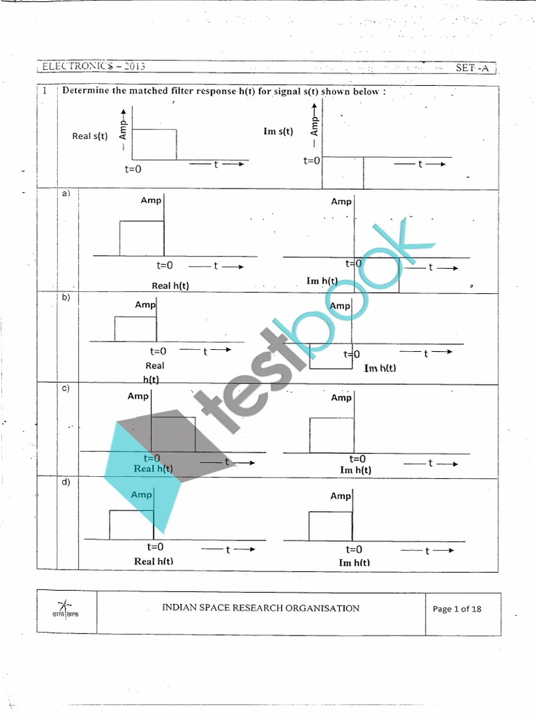 ISRO Previous Paper 2013 EC | PDF