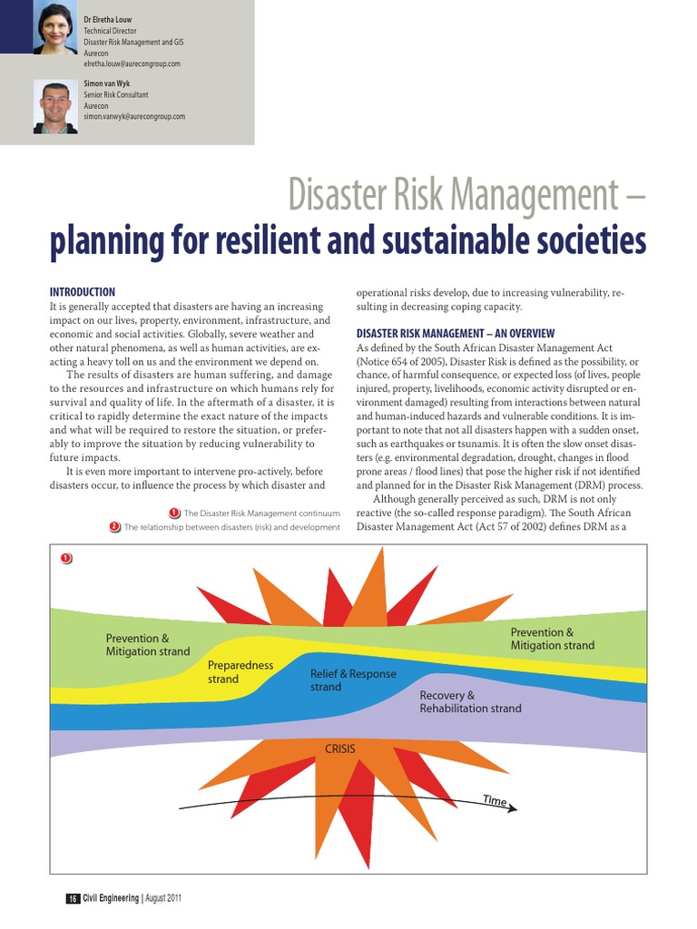 Disaster Risk Management | Disaster Risk Reduction | Risk Management