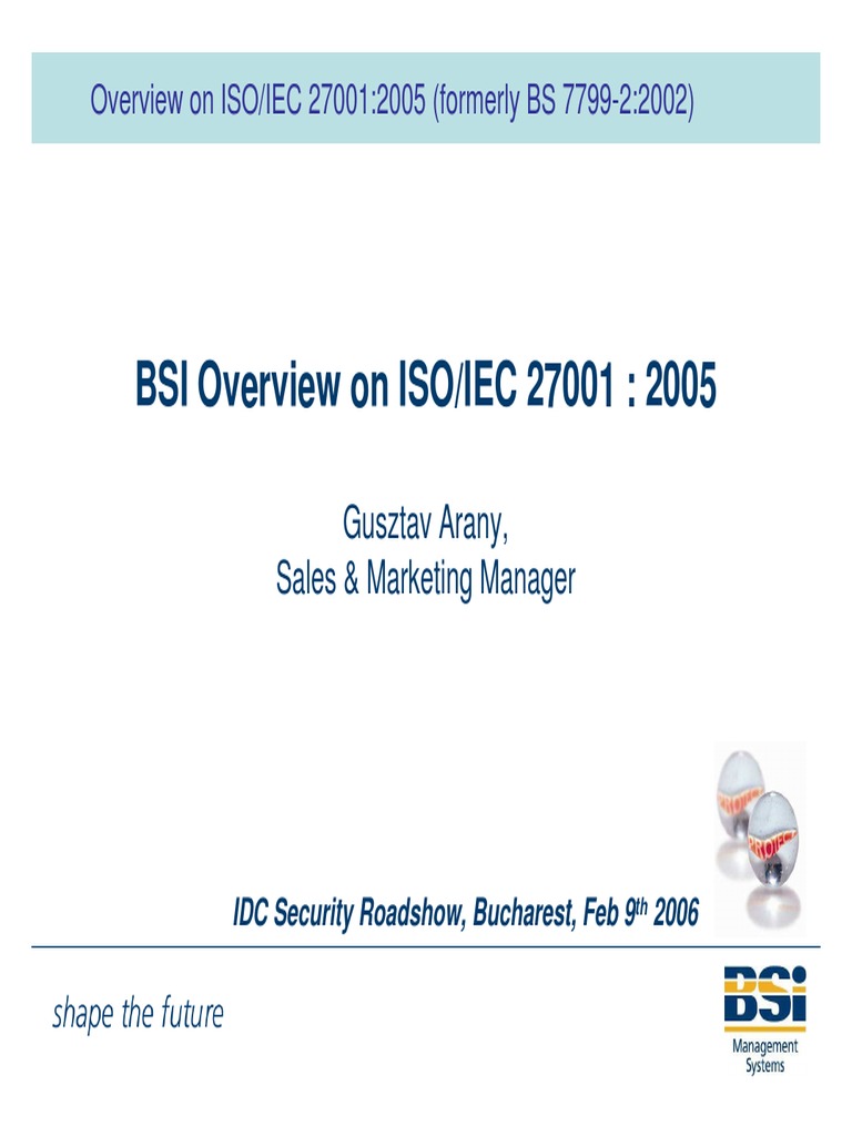 Bsi | Information Security | Business Continuity