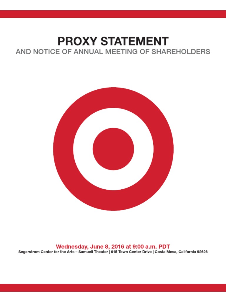 An Overview of Target Corporation's 2016 Annual Meeting of Shareholders ...
