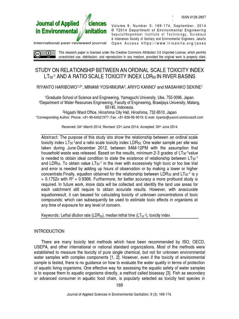 Study On Relationship Between An Ordinal Scale and A Ratio Scale of ...