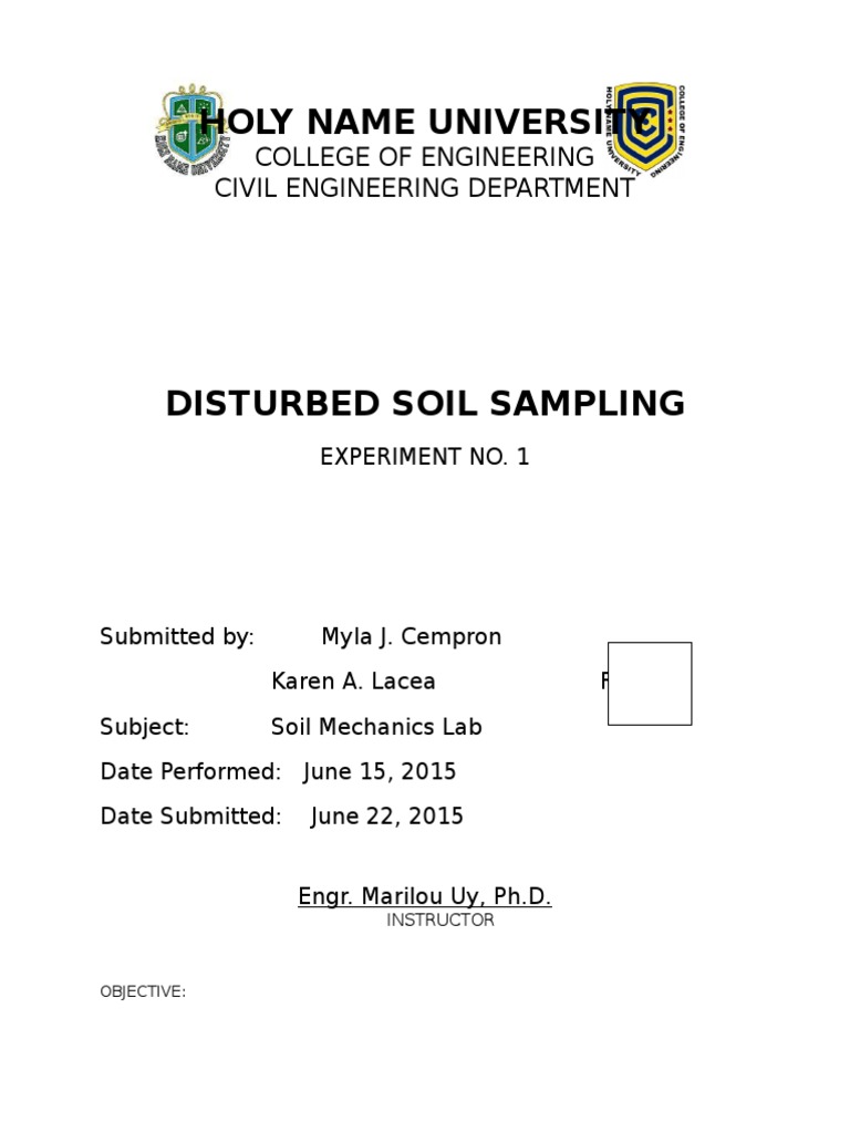 Disturbed Soil Sampling | PDF | Soil | Sampling (Statistics)