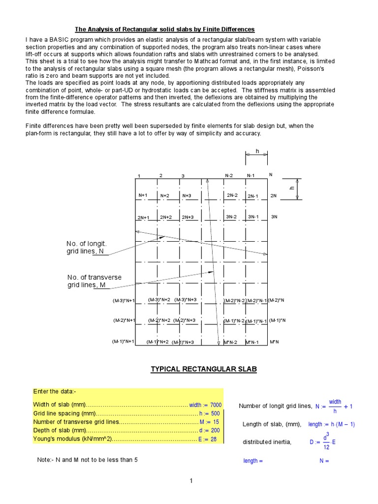 Mathcad - Finite Difference Method | PDF | Finite Difference | Matrix (Mathematics)