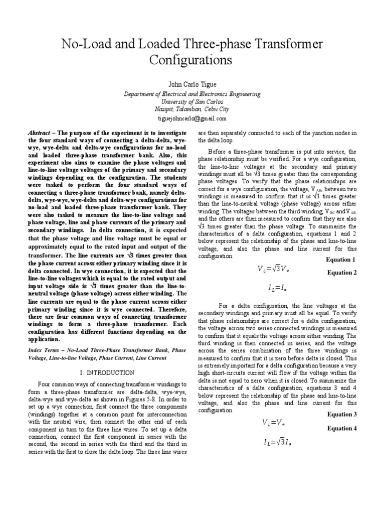 Lab Report Final | PDF | Transformer | Power Engineering