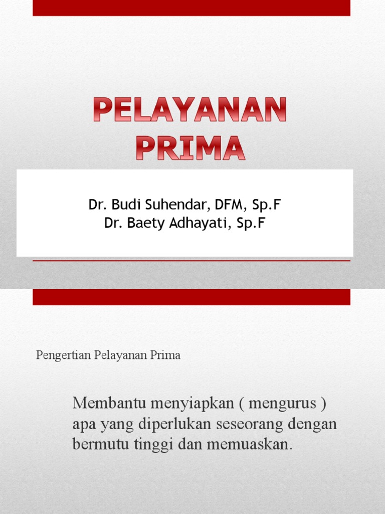 Pelayanan Prima | PDF