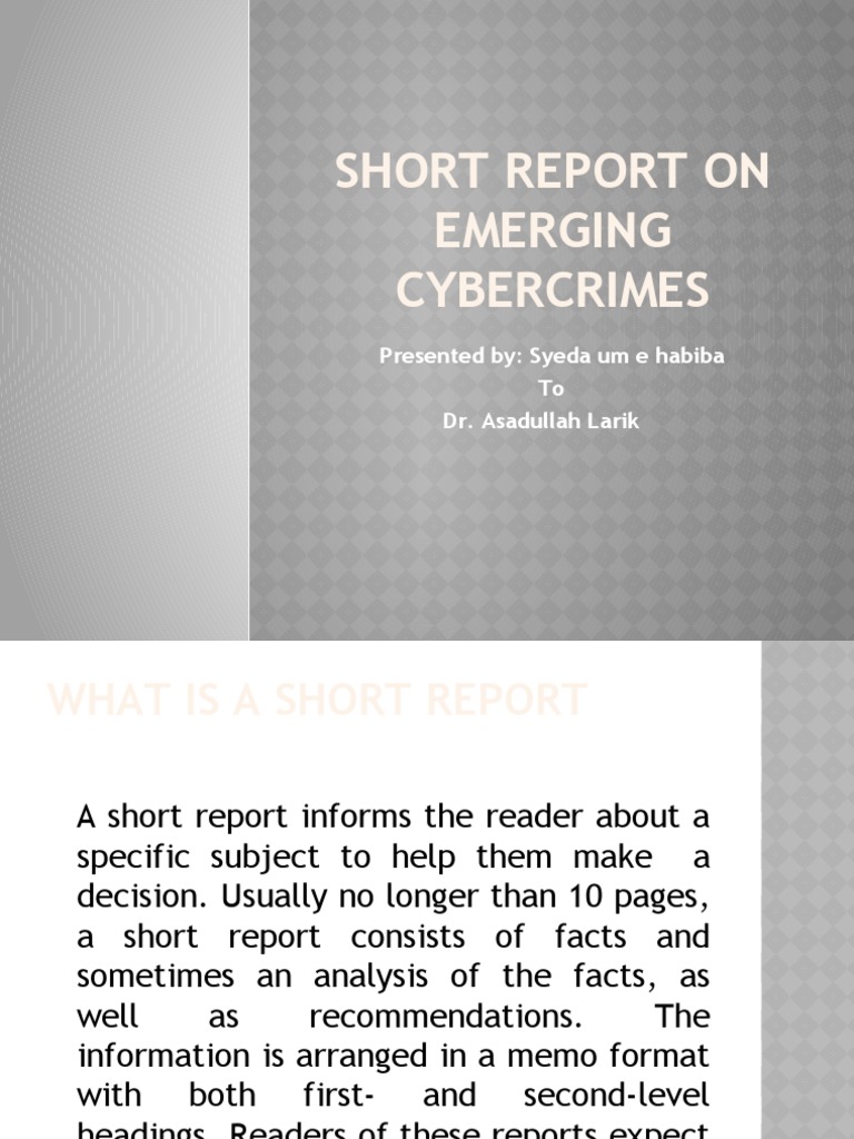 Cyber Crime Short Proposal | PDF | Cybercrime | Cyberwarfare