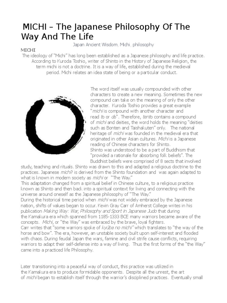 MICHI - The Japanese Philosophy of The Way and The Life | Download Free ...