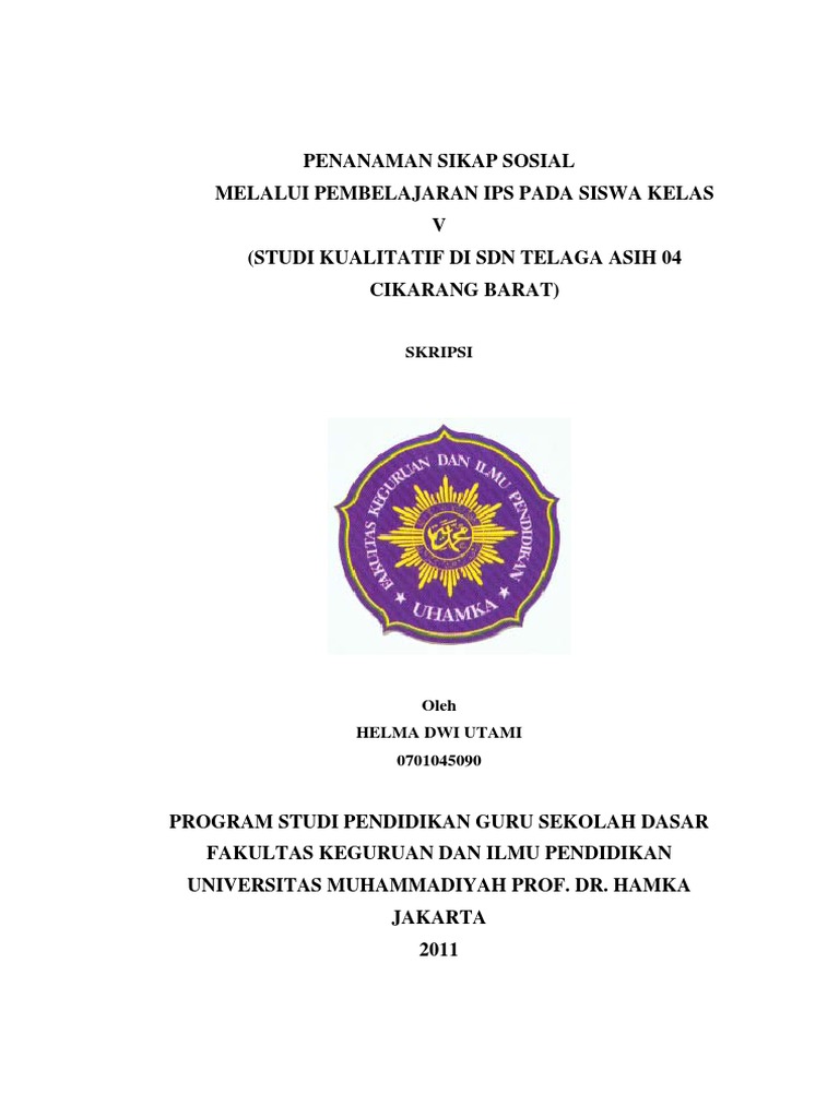 Skripsi PGSD | PDF | Karier & Perkembangan