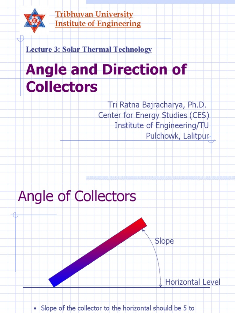 Optimal Solar Collector Angles | PDF