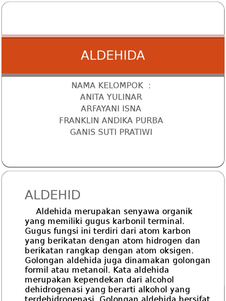 Panduan Lengkap Aldehida | PDF