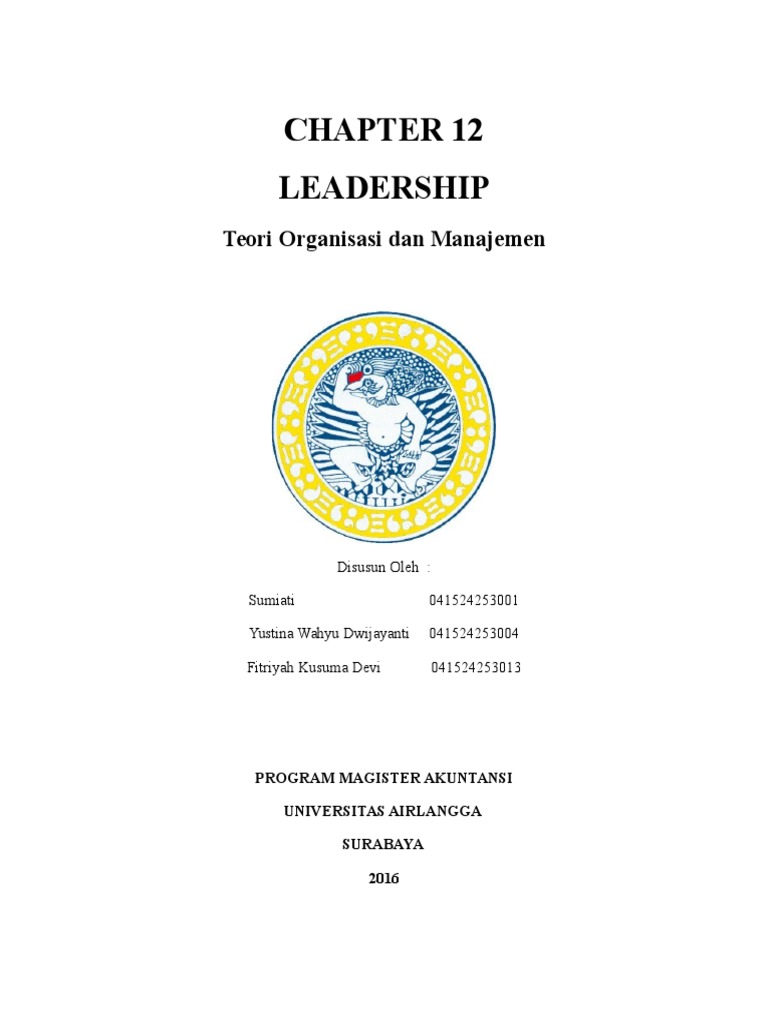 Chapter 12 Leadership | PDF