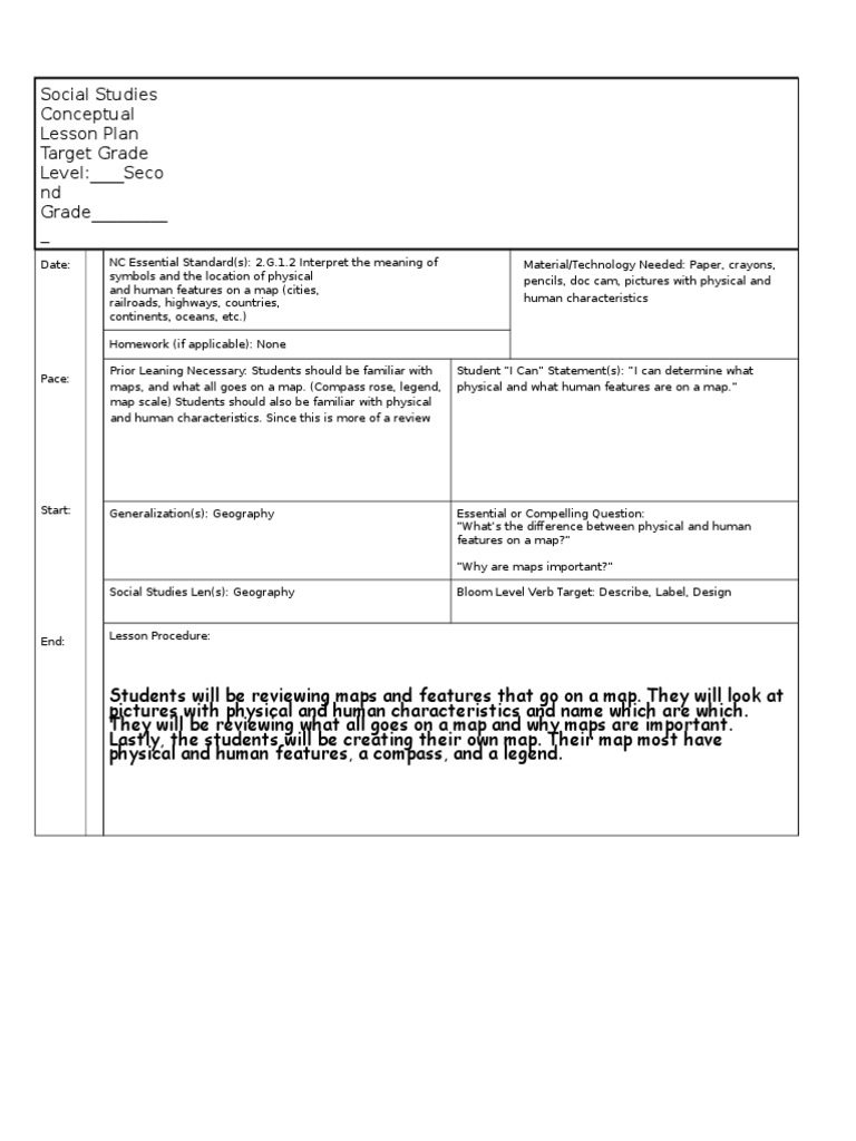 Imb Lesson Plan Ss | PDF | Map | Lesson Plan