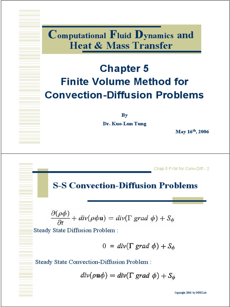 CFD 2006 - Chapter 5 FVM For Convection-Diffusion Problem | PDF | Computational Fluid Dynamics ...