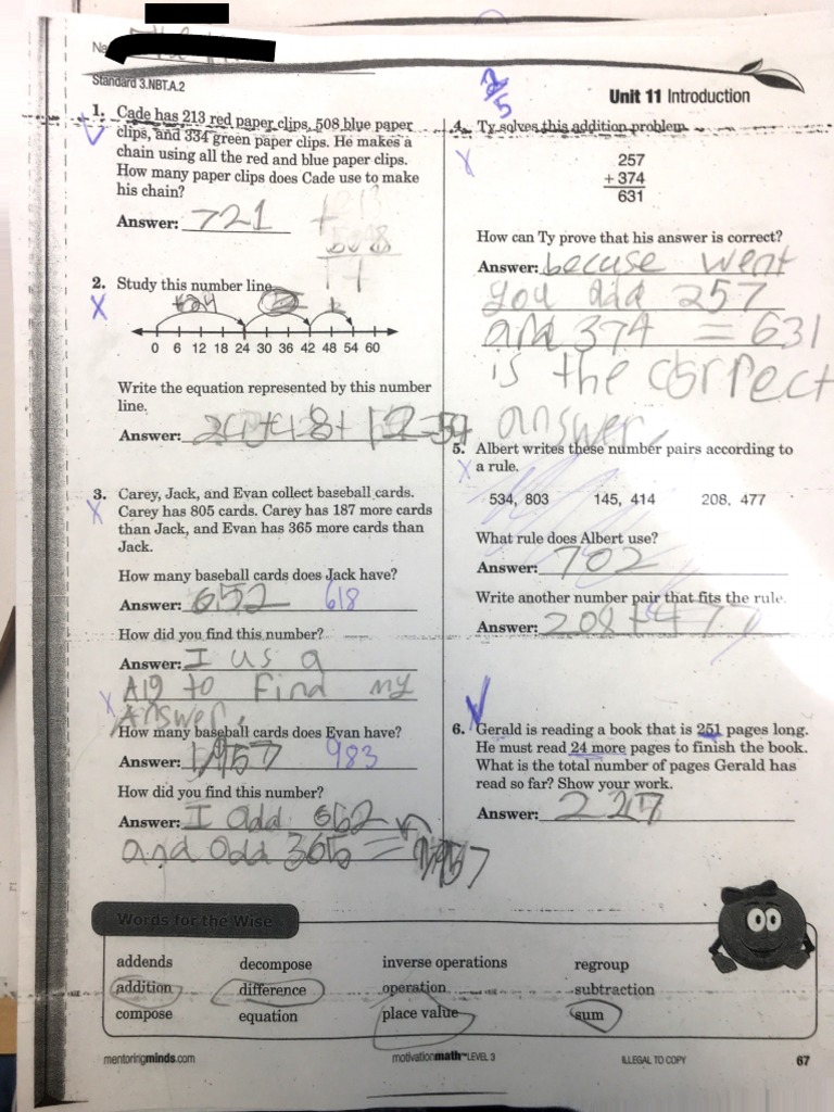 Math Student Work | PDF
