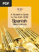 AQA GCSE Spanish Vocabulary Guide | PDF | Sausage