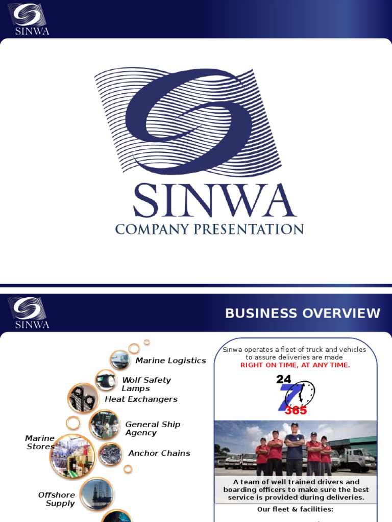 Sinwa Marine Services Overview | PDF