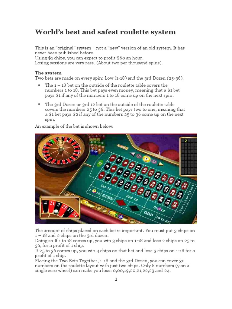 Worlds Best and Safest Roulette System | PDF | Roulette | Gambling