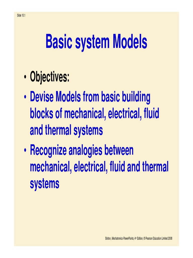 Mechanical System Model | PDF | Force | Torque
