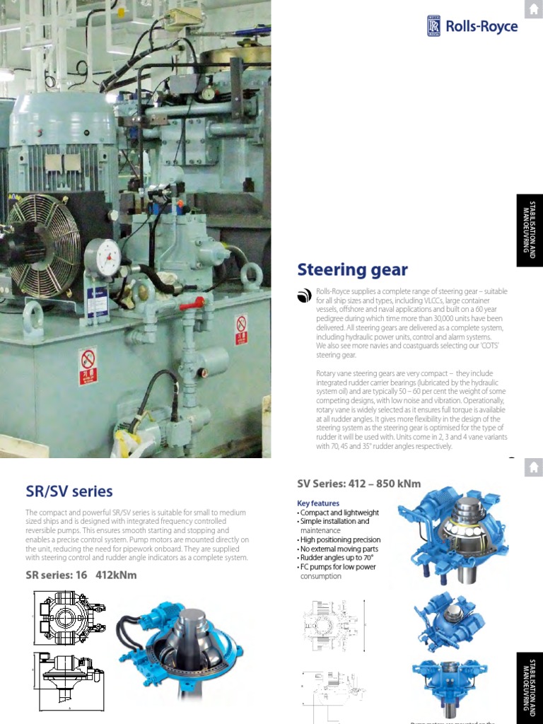 An Overview of Rolls-Royce Steering Gears and the SR/SV Series: Key Features and Technical ...