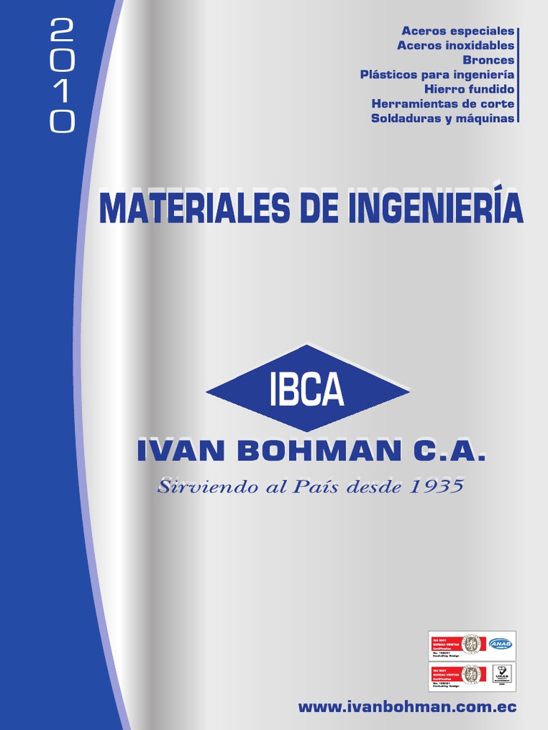 Catalogo Ivan Bohman 2010 | Acero | Bronce