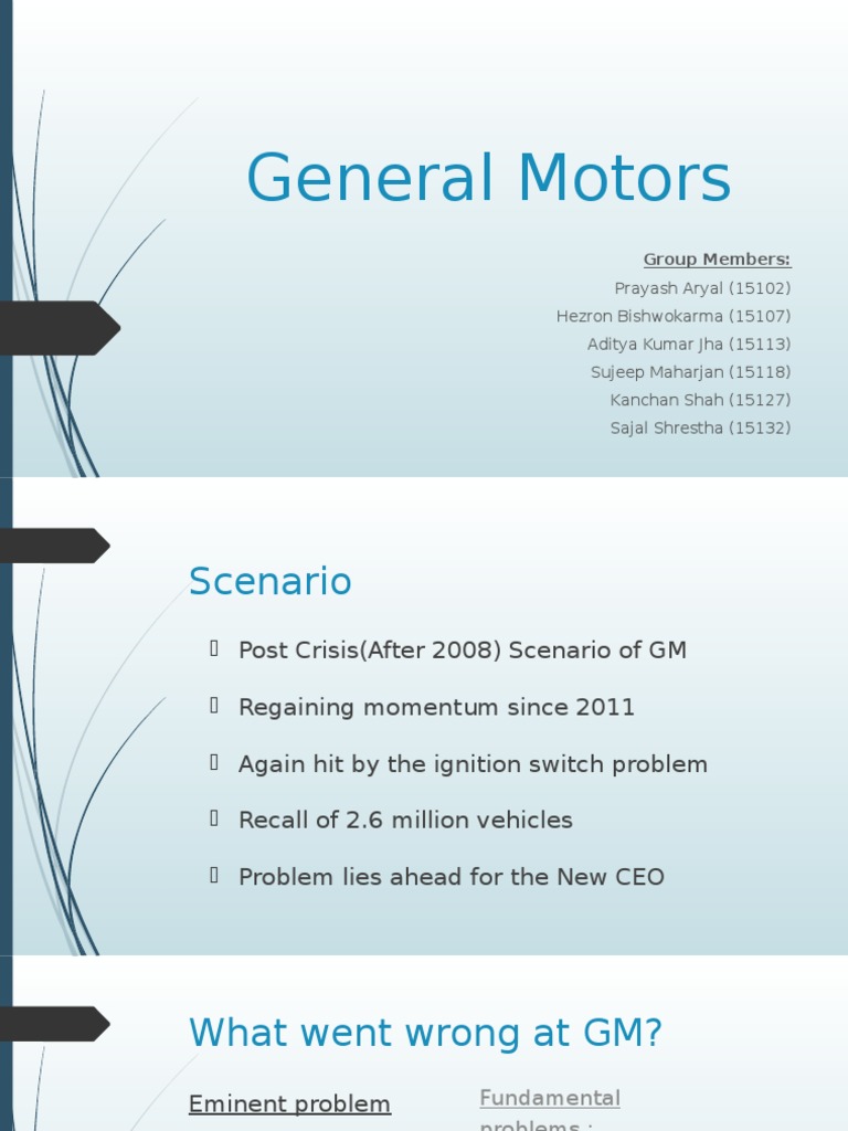 GM (Strategic Choice) | PDF