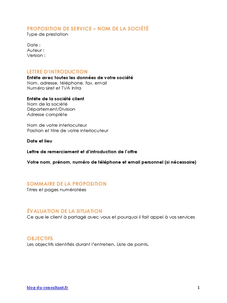 Modele Offre de Service | PDF | Business | Science