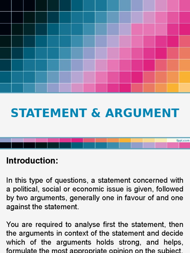 Analyzing Arguments on Various Issues | PDF | Argument | Entrepreneurship