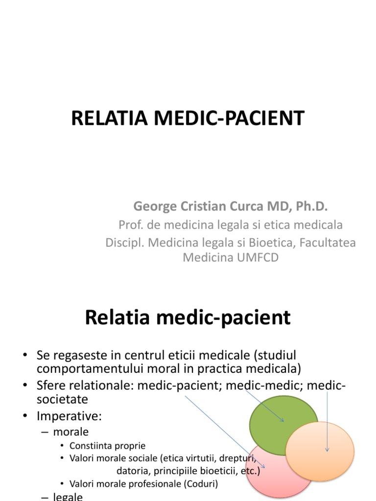 Relatie Medic-Pacient | PDF