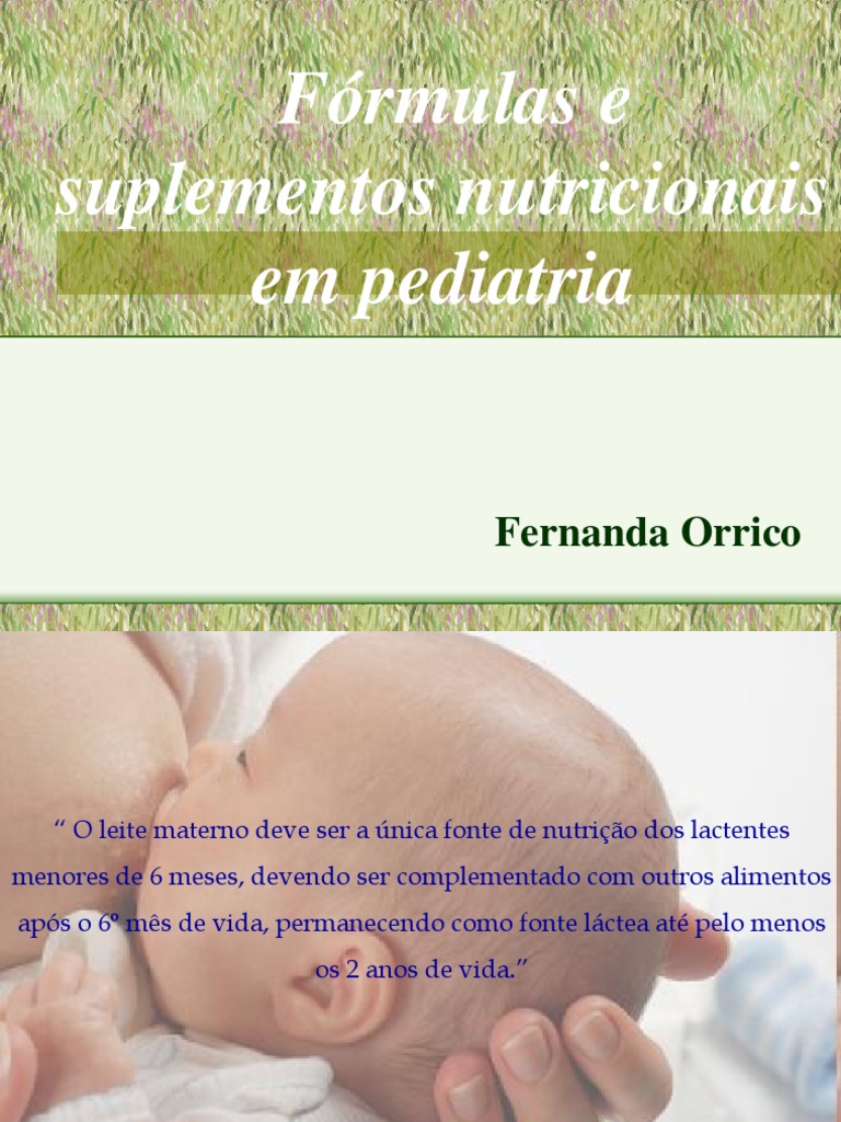Formulas Infantis e Sua Aplicação - Pós Conquista II | PDF | Leite ...