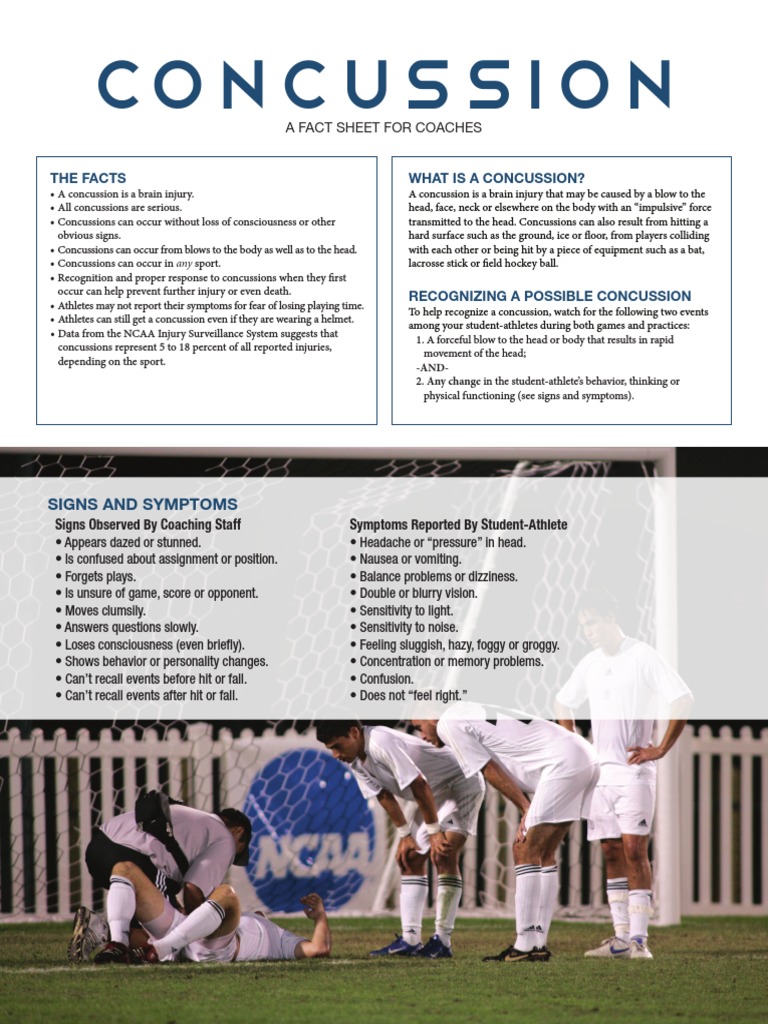 Confactsheetcoaches | PDF | Concussion | Medicine