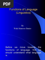 Functions of Language | PDF