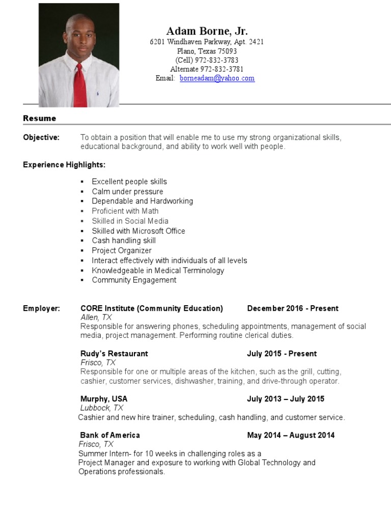Adam Borne Resume-Rv 2017 | PDF | Business | Further Education