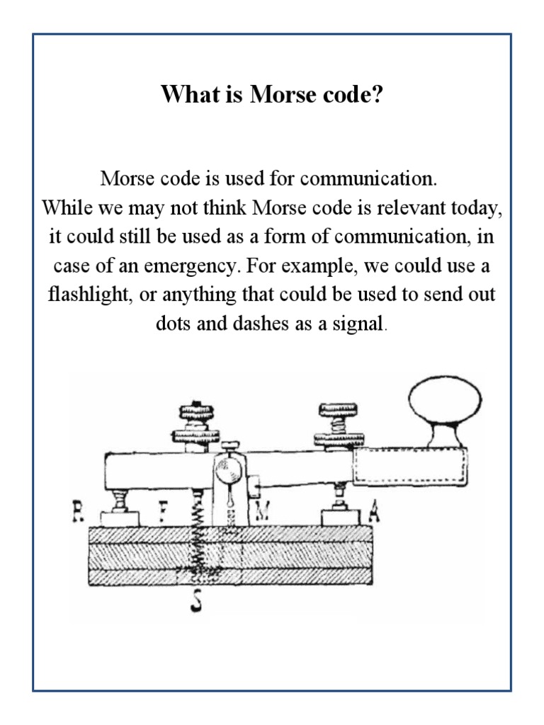What Is Morse Code | PDF