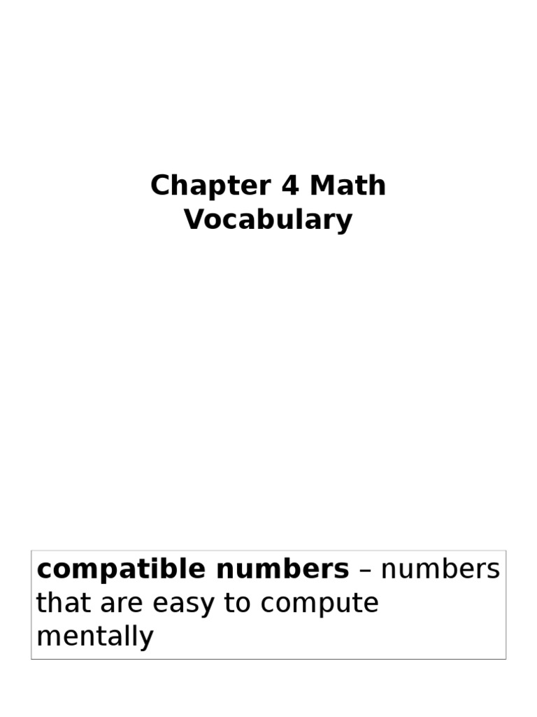 Chapter 4 Vocab | PDF