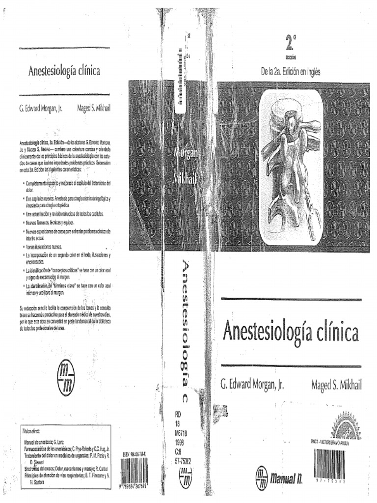 Anestesiologia Clinica Morgan | PDF