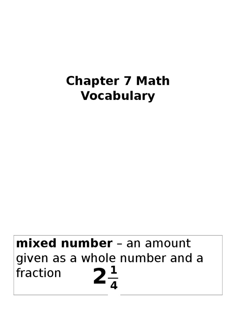 Chapter 7 Vocab | PDF