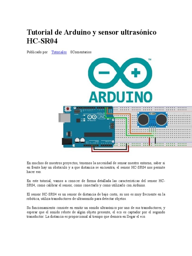 Tutorial de Arduino y Sensor Ultrasónico HC | PDF